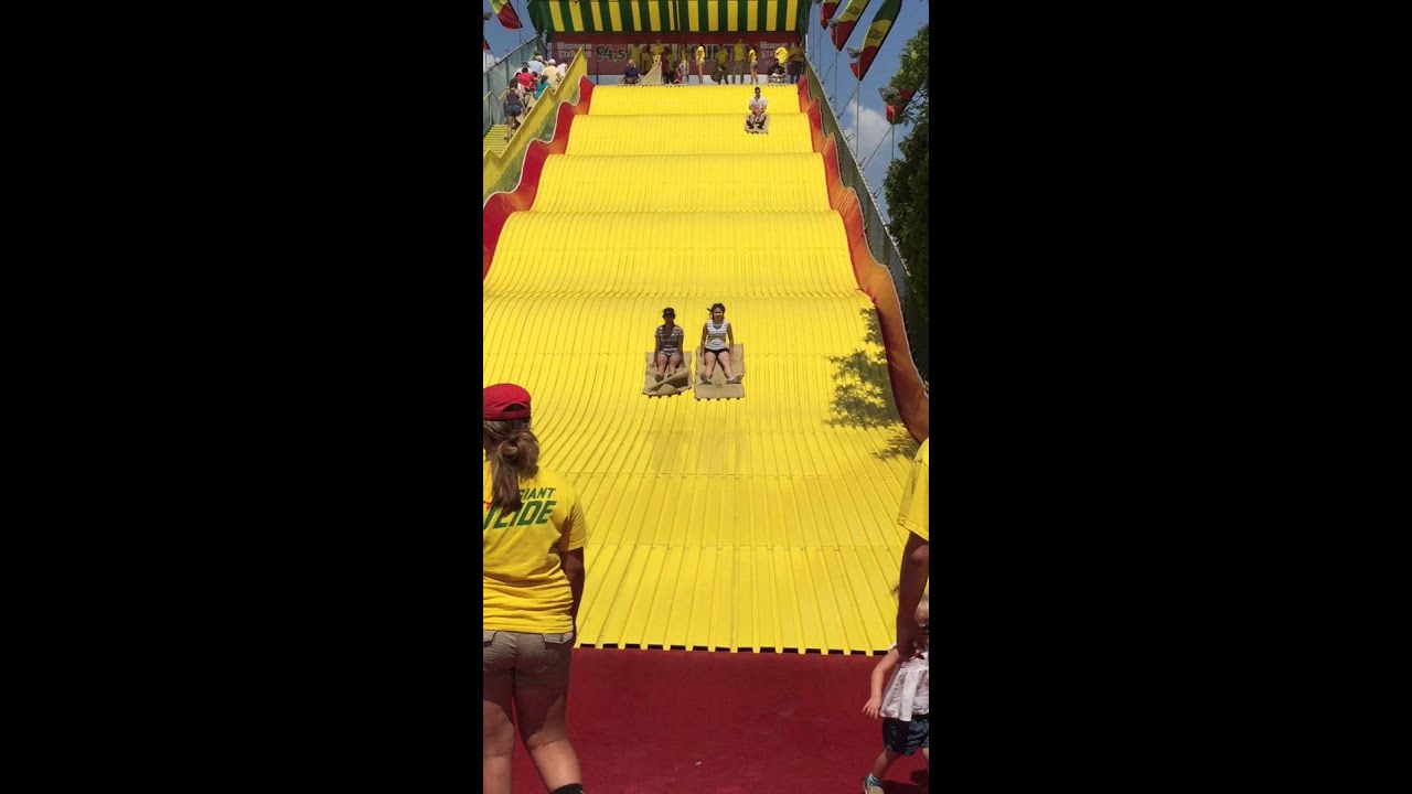 BIG SLIDE Wisconsin STATE Fair 2015 - YouTube
