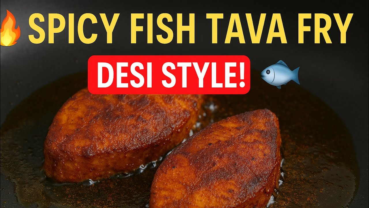🔥 Spicy Fish Tava Fry | Homemade MasalaRecipe | Quick & Tasty Coastal ...