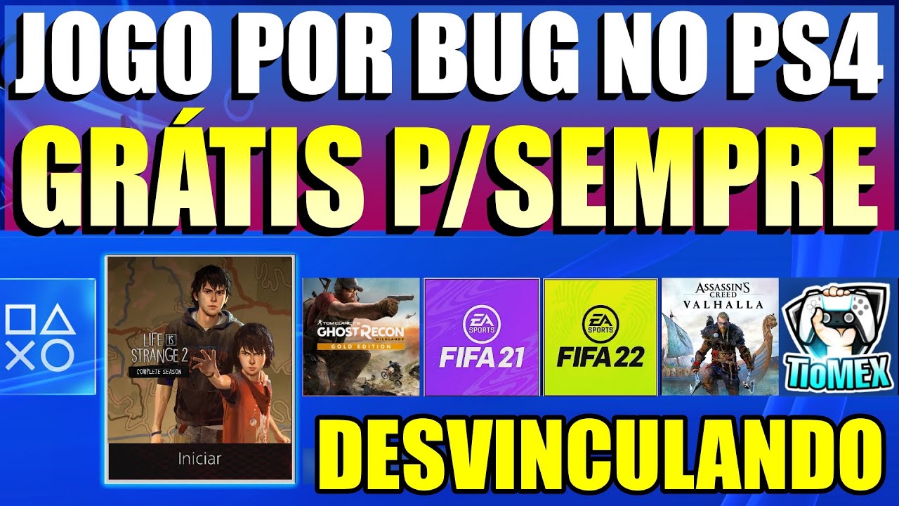 APRENDA DESVINCULANDO JOGO GRÁTIS PRA SEMPRE NO PS4 POR BUG - YouTube