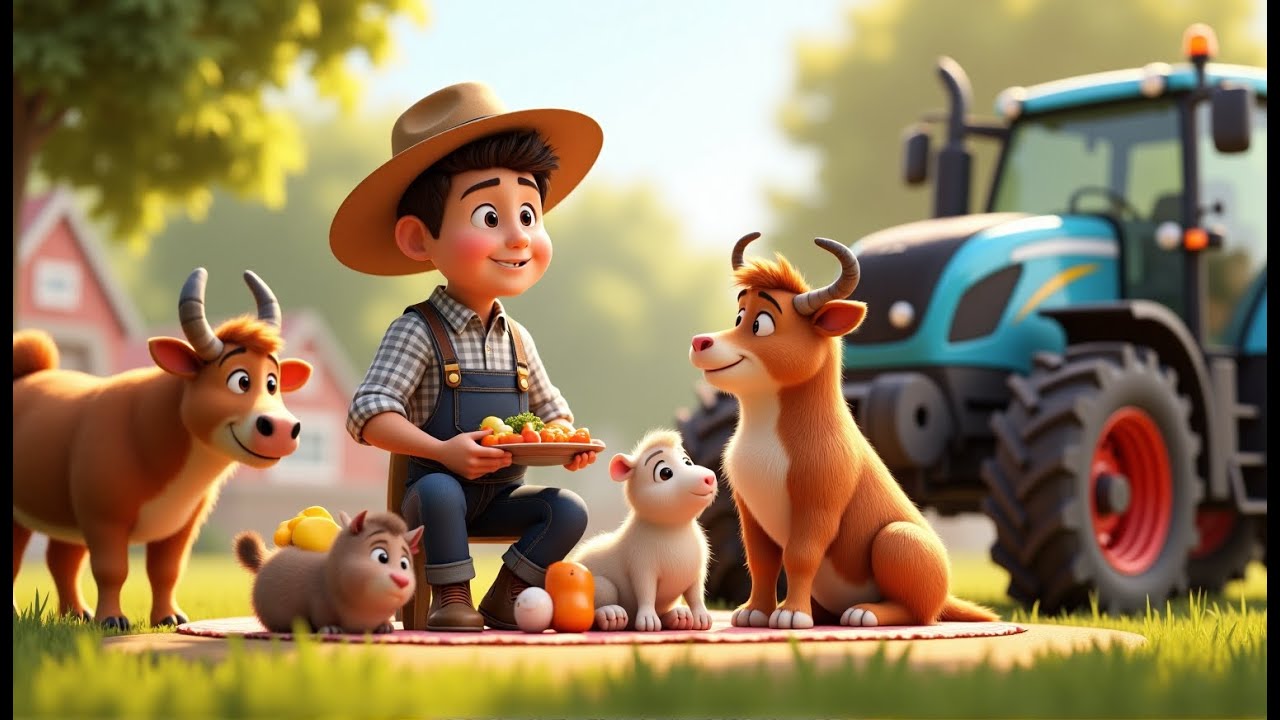 The Tractor’s Farm Harvest Time! | Fun 3D Animated Song for Kids - YouTube