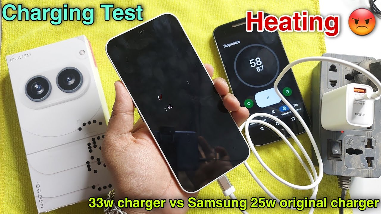 Nothing phone 2a charging test with Costar 33w charger 🤩| nothing phone ...