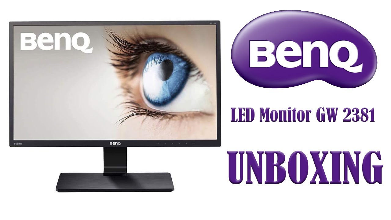 Benq - LED Monitor GW 2381Unboxing - YouTube