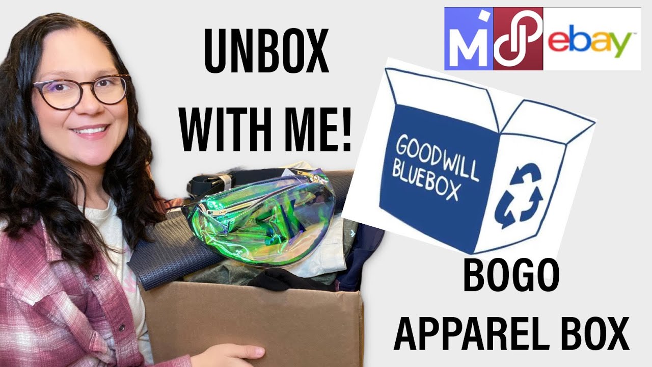 Unbox with Me - Goodwill Blue Box Apparel Box BOGO - Reselling on eBay ...