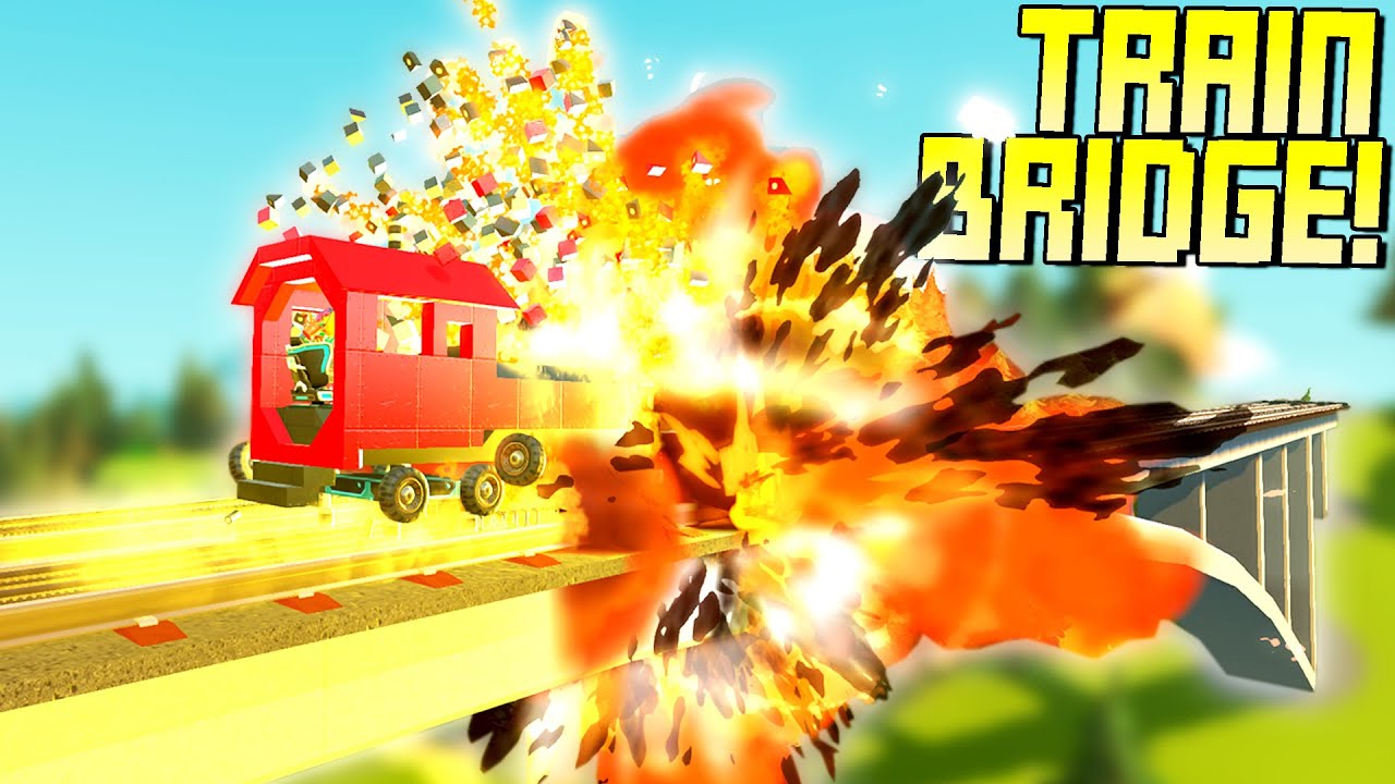 Driving a Train Across a Bridge Rigged with Explosives! - Scrap ...