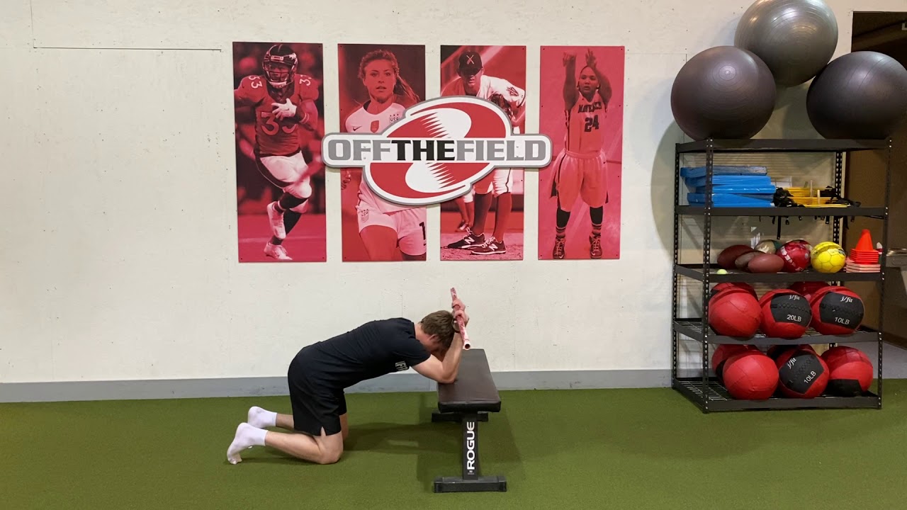 Bench Lat Stretch - YouTube