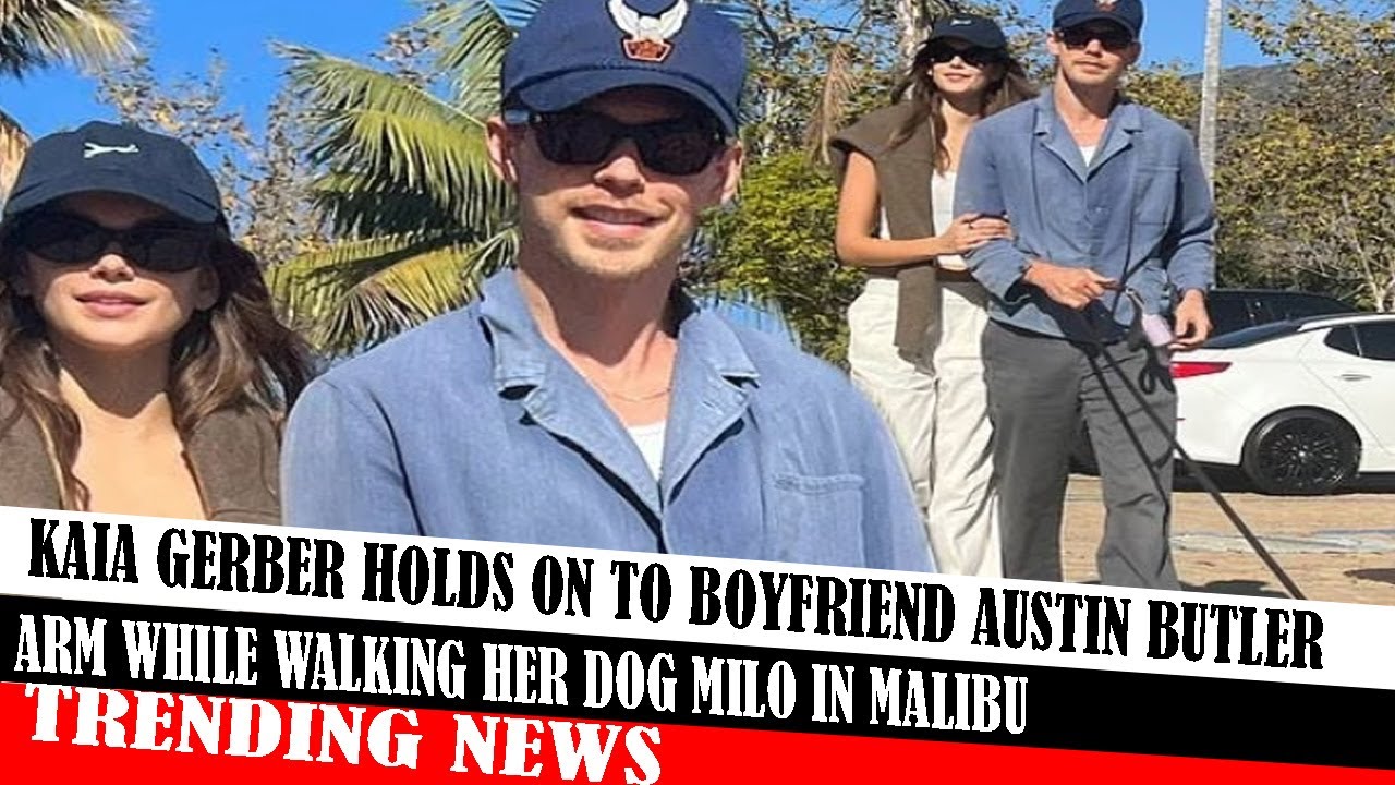 Kaia Gerber Holds On To Boyfriend Austin Butler Arm While Walking Her ...