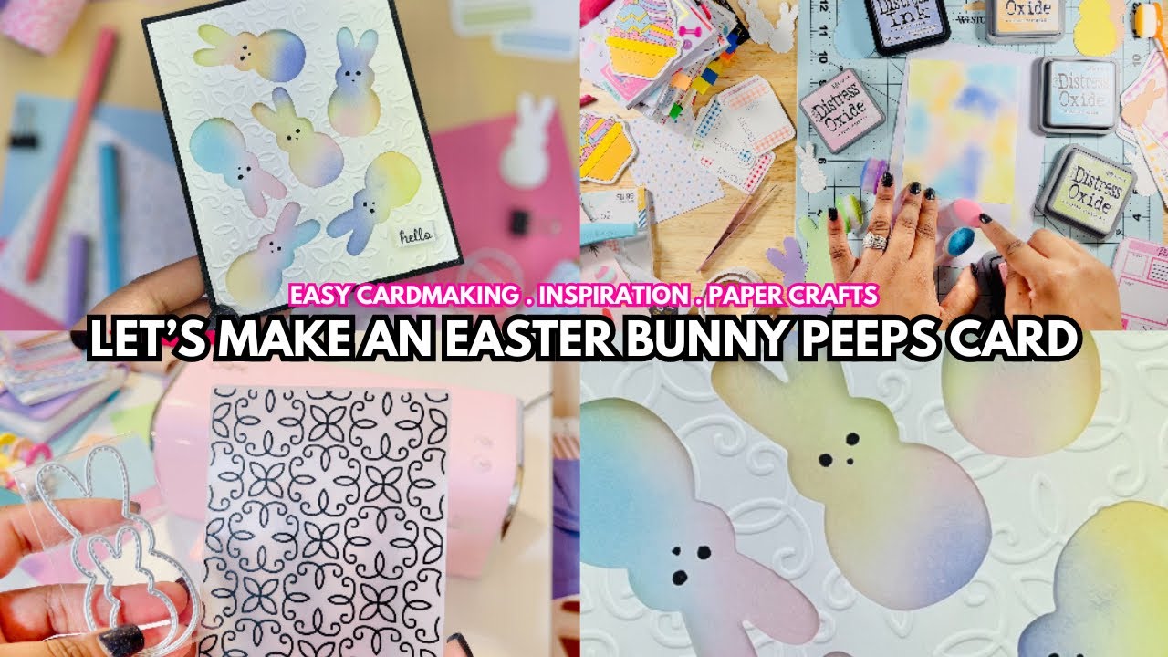 Making my First Easter Card! Chill Tutorial, Helpful Tips, Cardmaking ...