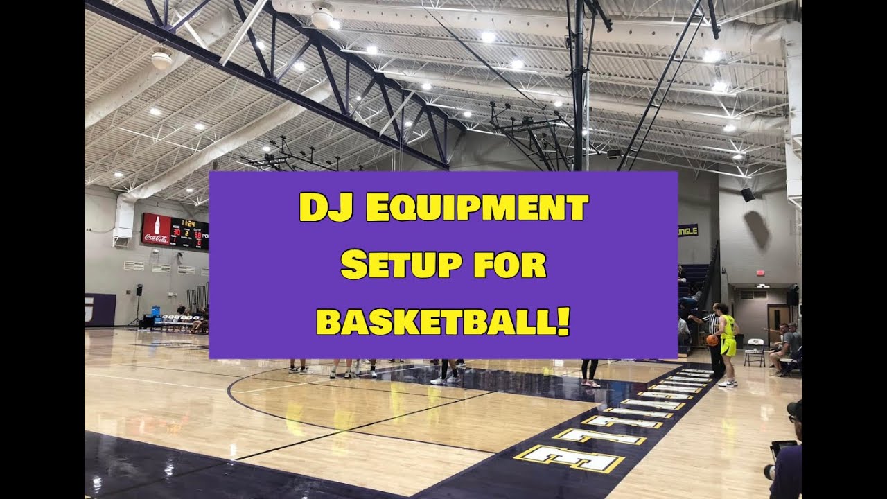 DJ Equipment Setup for High School Basketball - YouTube