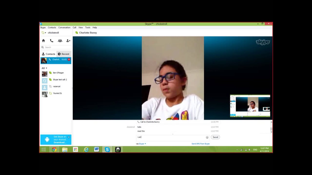 Skype trolling video!! - YouTube
