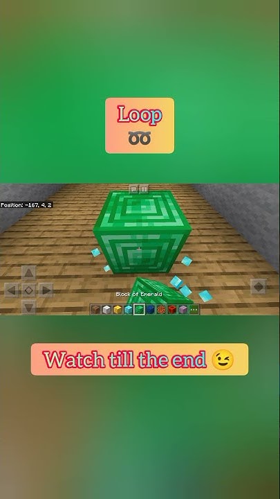 ➿Loop in Minecraft➿, infinite breaking blocks loop ,perfect loop #loop# ...
