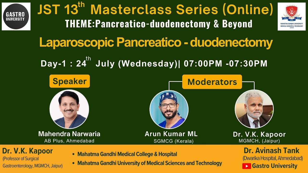 Laparoscopic Pancreatico - duodenectomy - YouTube