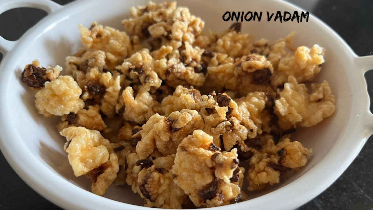 Tasty Onion Vadam/ Onion Fryums - Step by Step Procedure From Great ...