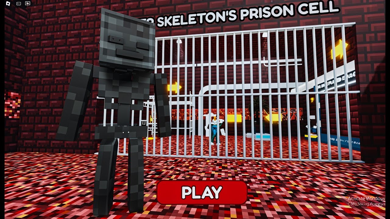 WITHER SKELETON'S PRISON RUN! Obby #roblox #scarryobby - YouTube