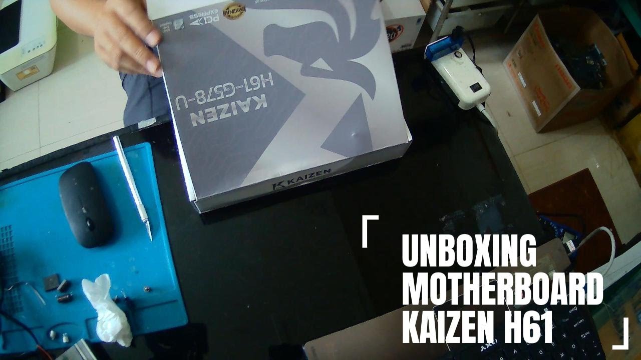 UNBOX MOTHERBOARD PC KAIZEN H61 - YouTube