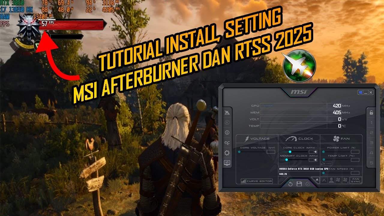 Tutorial Install dan Setting FPS MSI Afterburner + Rivatuner Statistic ...