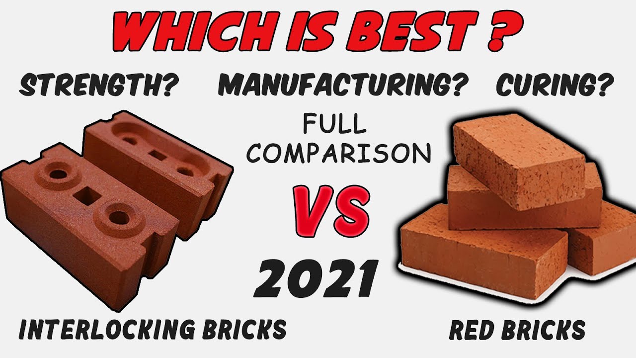 Interlocking bricks vs conventional bricks | Which is best? (Full ...