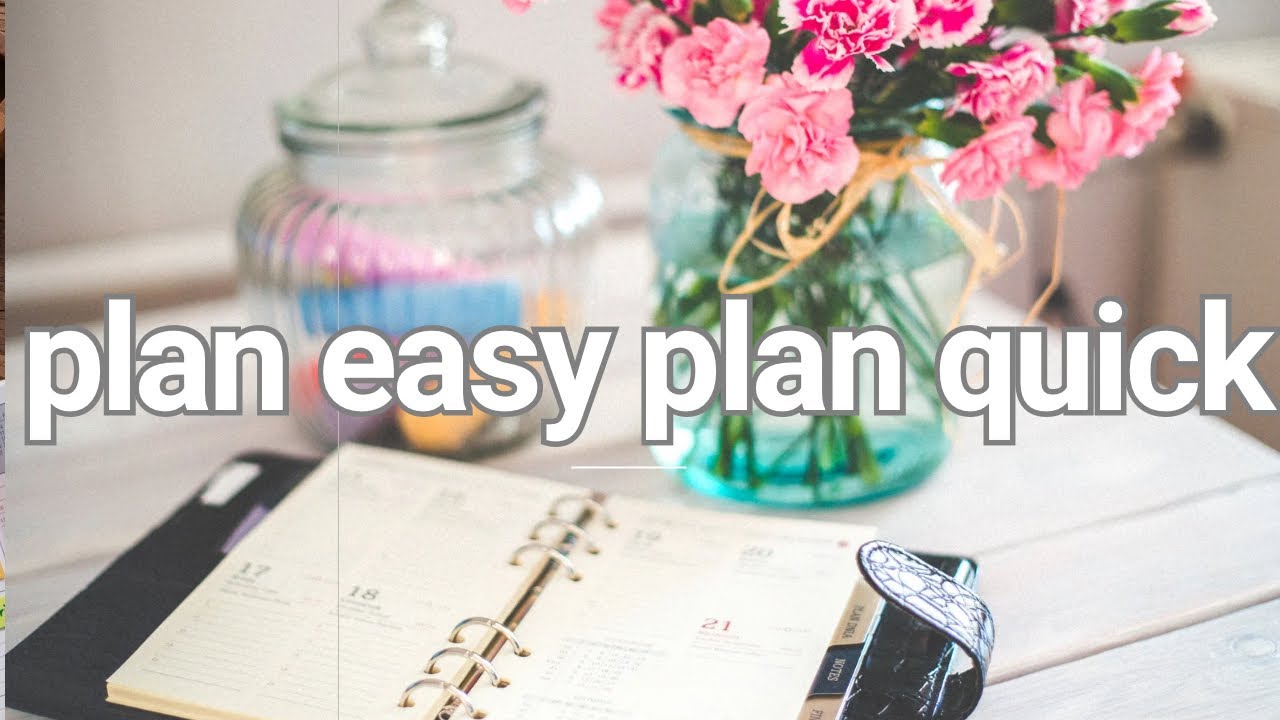 How to Plan Your Entire Week in Just 30 Minutes - YouTube