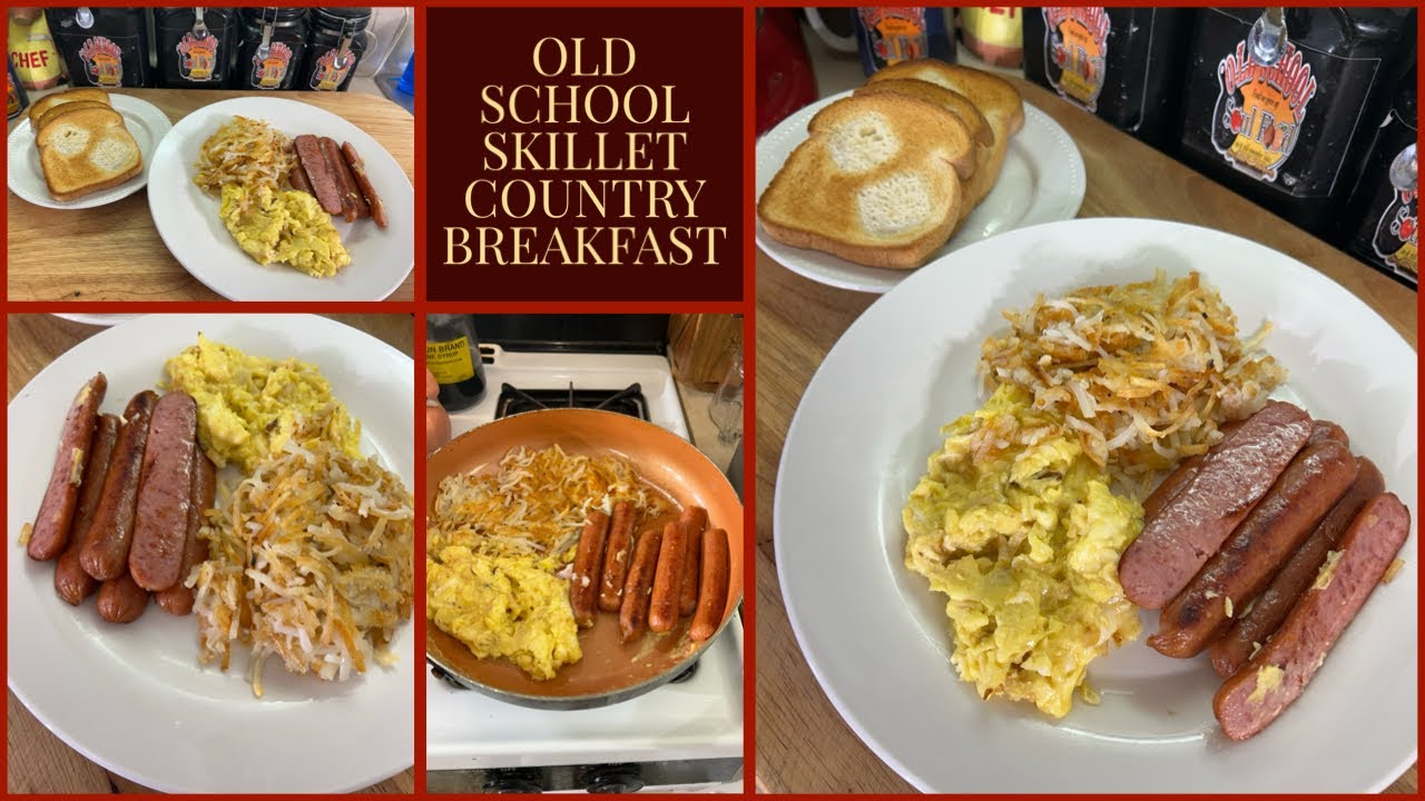 How To Make A Full Breakfast In Only 20 Minutes All In One Skillet/OLD ...
