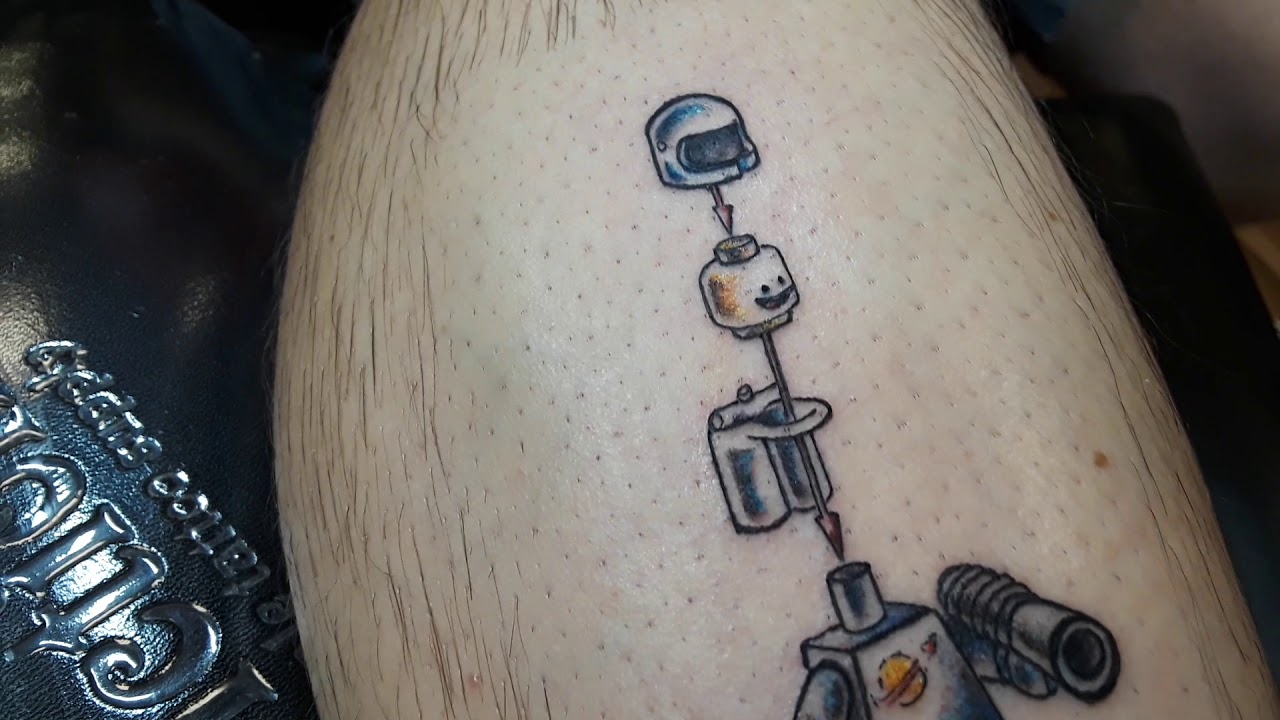 Lego Spaceman Tattoo - YouTube