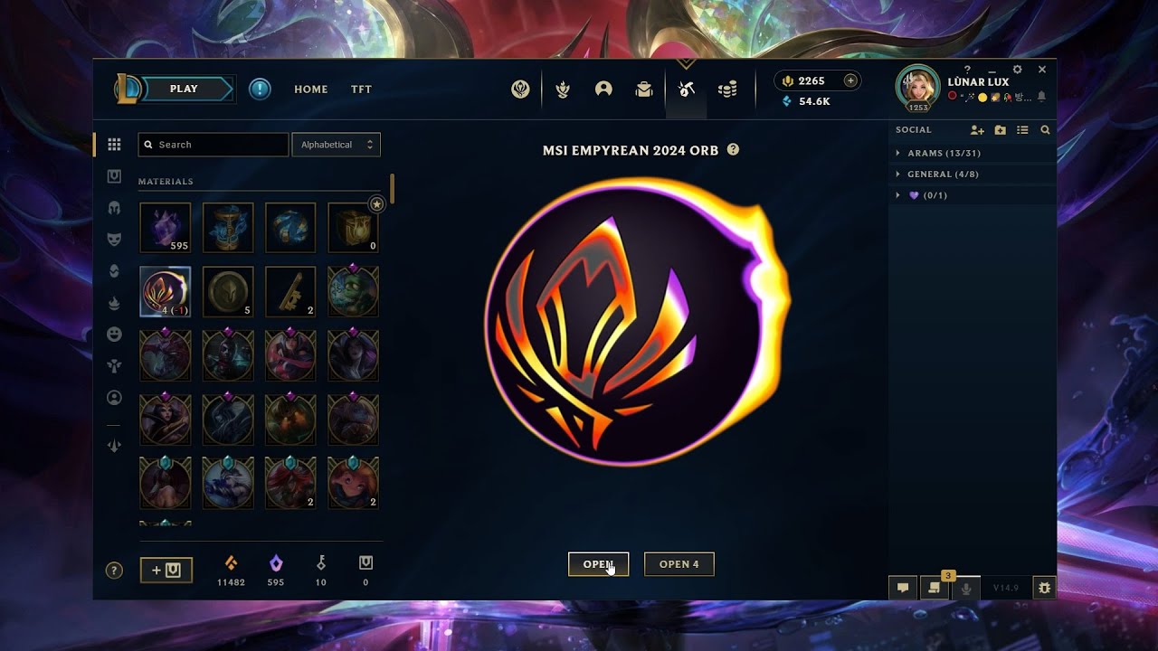 MSI Empyrean 2024 Pass Orbs Grab Bag Opening | League of Legends | 🟣 ...