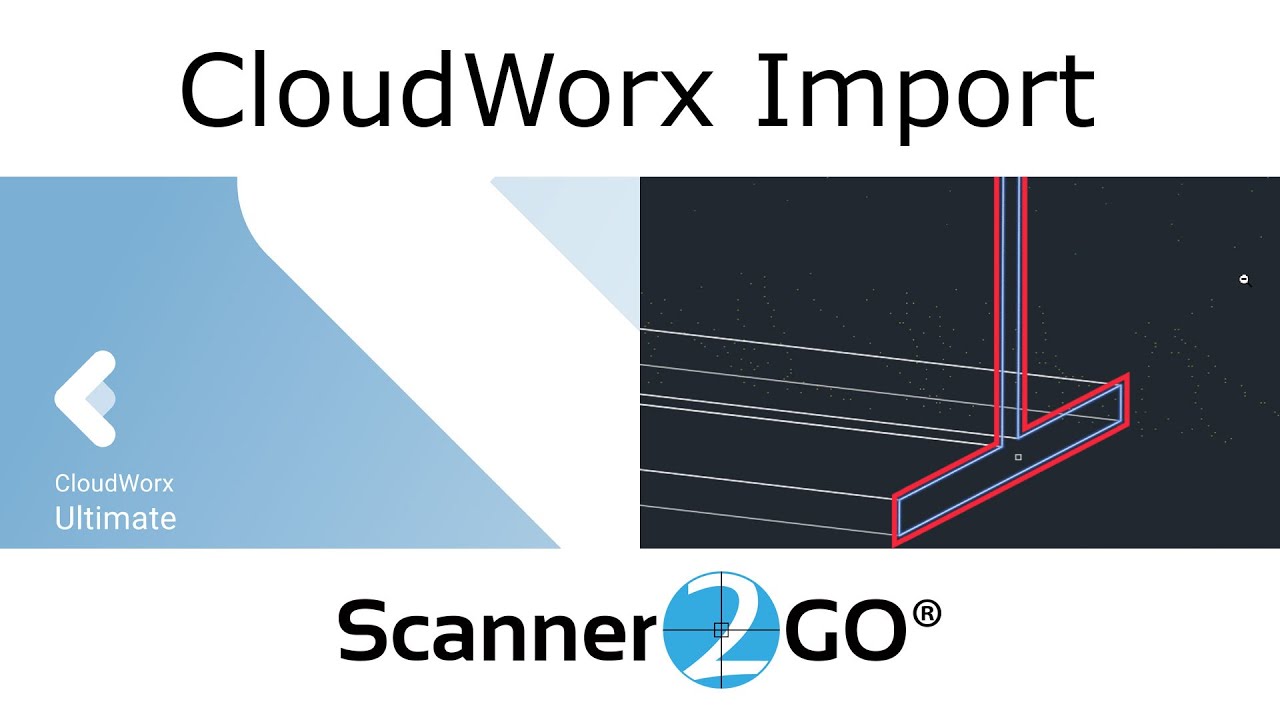 Leica CloudWorx Punktwolken Import - Scanner2GO - YouTube
