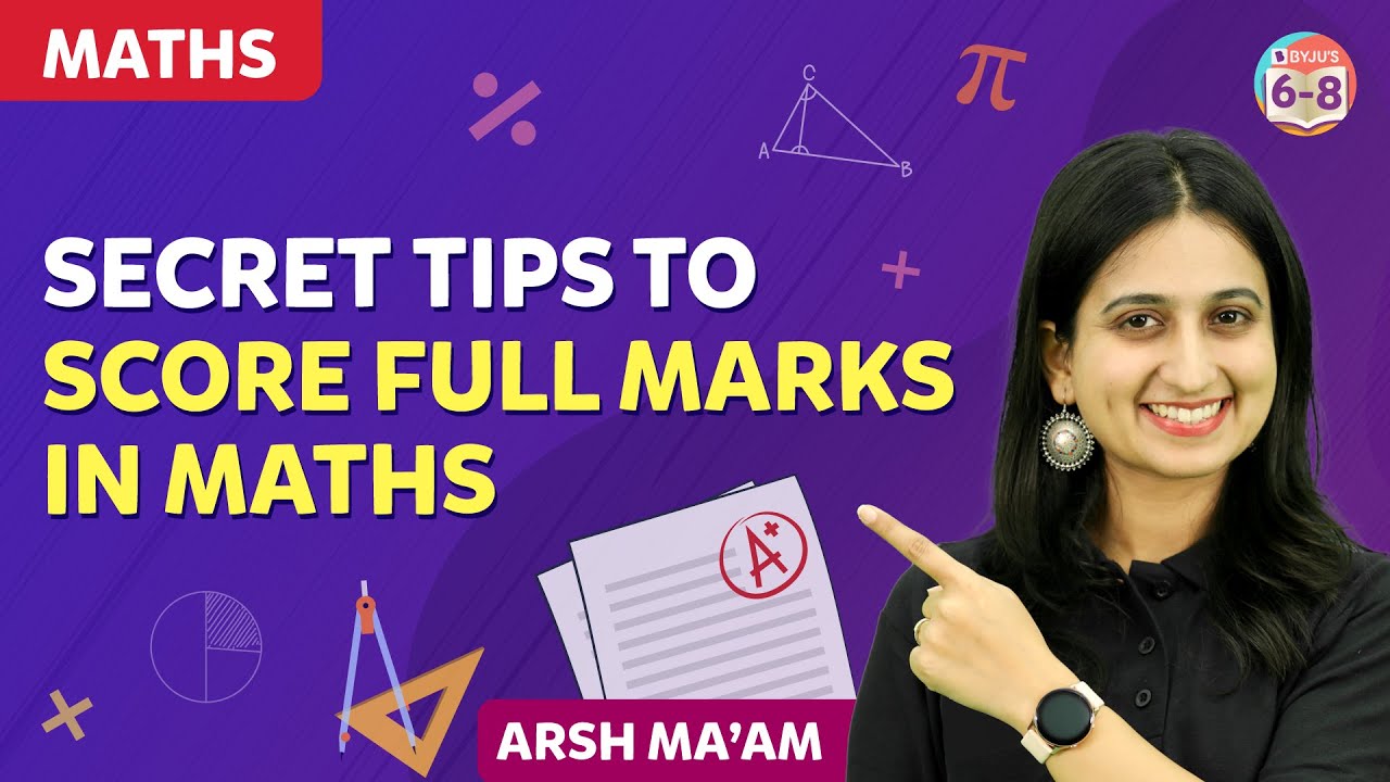 Secret Tips to Score full marks in Maths | BYJU'S - YouTube