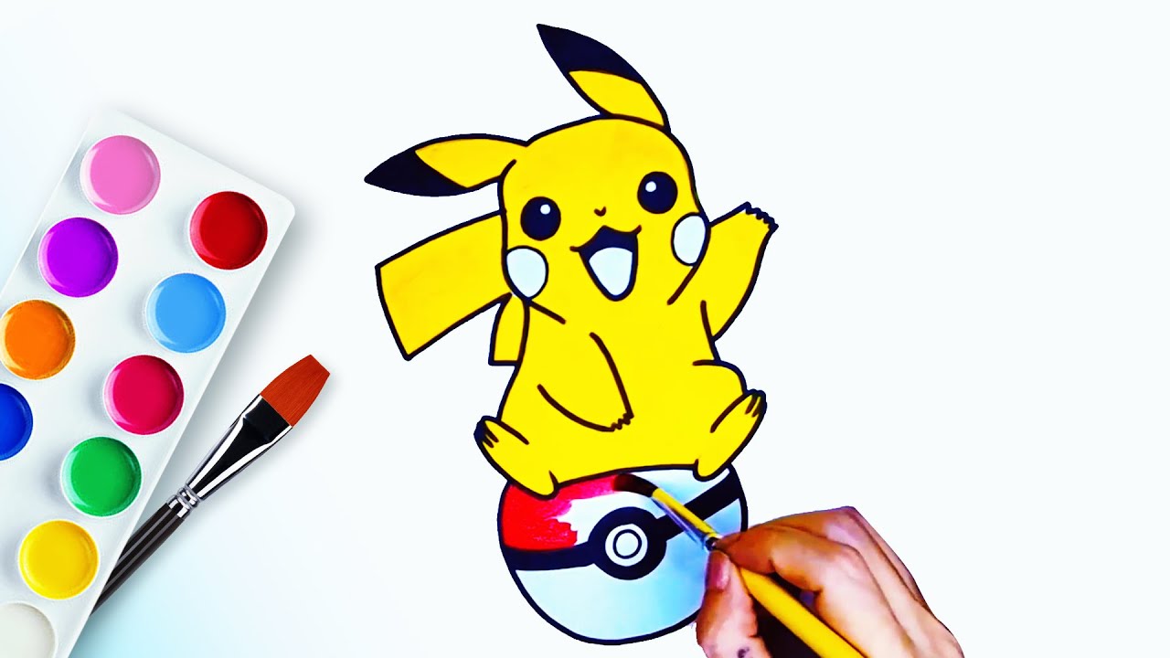 Drawing Pikachu with a Thunderbolt Tail - Easy Step by Step Guide - YouTube