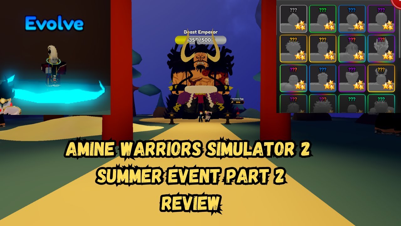 Amine Warriors Simulator 2-Summer Event Part 2 Review!!! #youtuber # ...