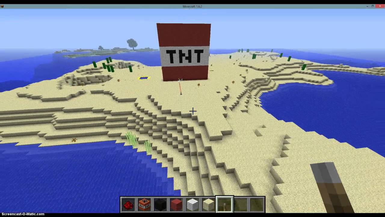 MINECRAFT GIANT TNT EXPLOSION!!!!!! - YouTube