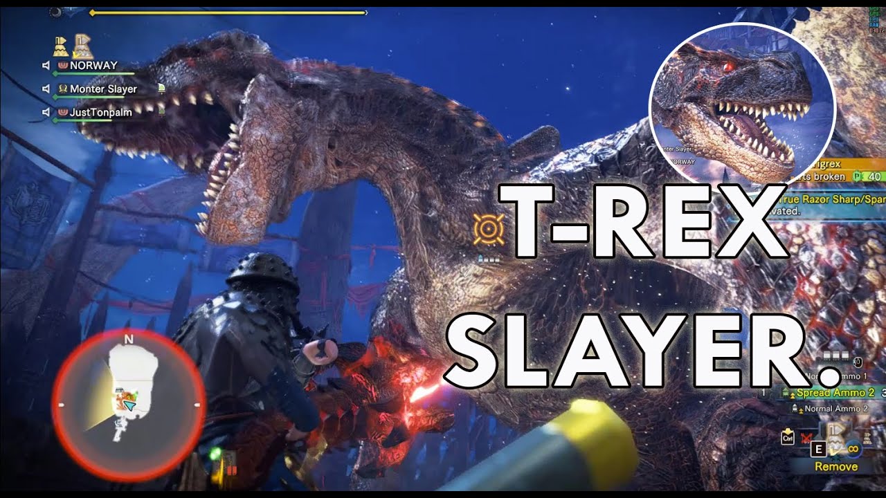 HUNTING DOWN REX WITH GUN - MONSTER HUNTER WORLD ICEBORNE - YouTube