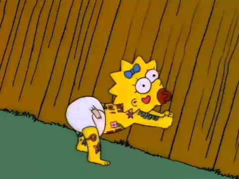 The Simpsons - Dancing Maggie!!! - YouTube