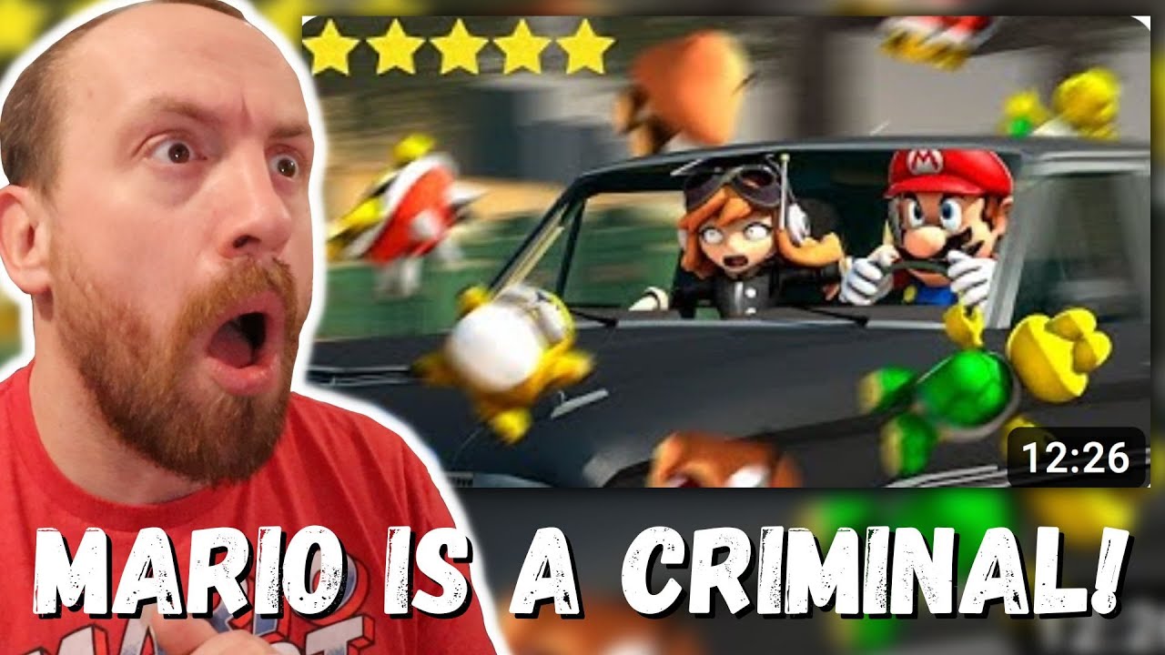 MARIO IS A CRIMINAL! SMG4: Grand Theft Mario (FIRST REACTION!) - YouTube