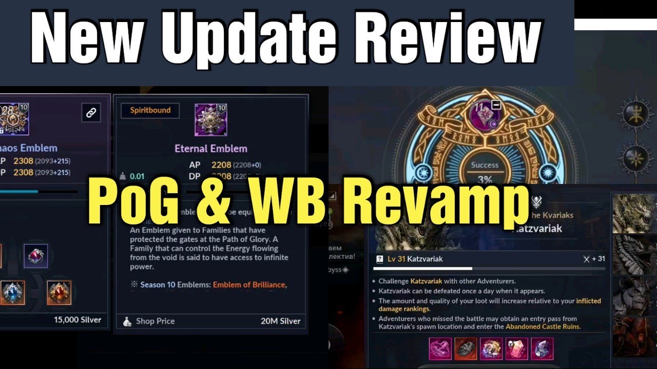 Black Desert Mobile Update Review: PoG & World Bosses Revamp - YouTube