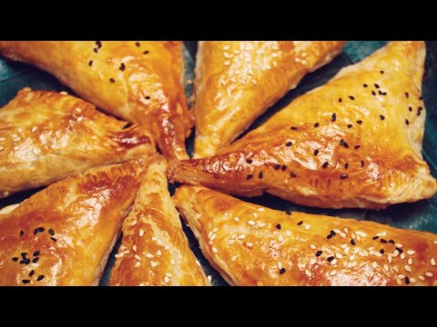 Milföy xəmirindən xacapuri və şirniyyat hazırladım | qat qat xemirden sirniyyat | yemek reseptleri