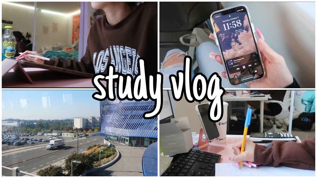 weekly study vlog 📚 | travel to campus | random days - YouTube