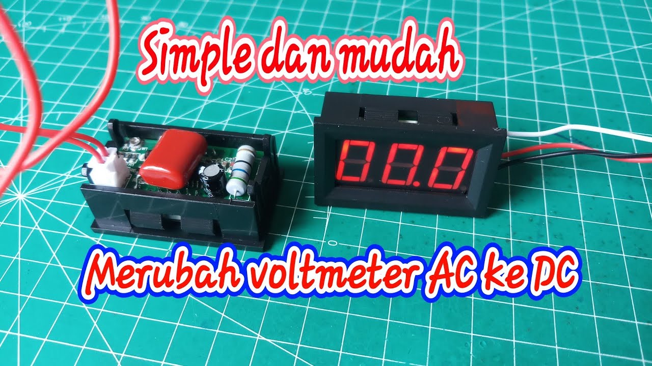 Cara merubah voltmeter AC ke DC - YouTube