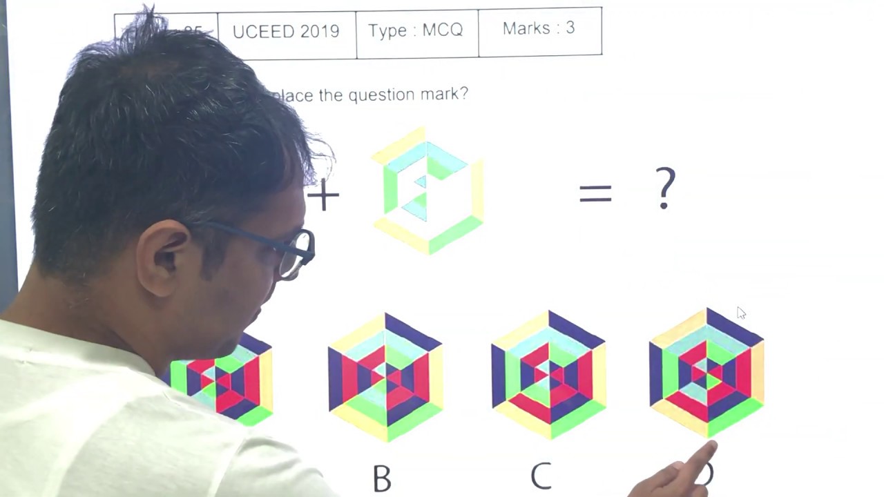 UCEED 2019 Solved Paper - Solution for Question No. 85 - YouTube