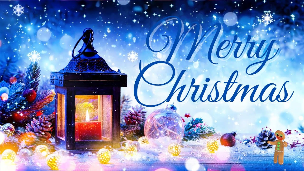Beautiful Merry Christmas Screensaver with Holiday Music - YouTube