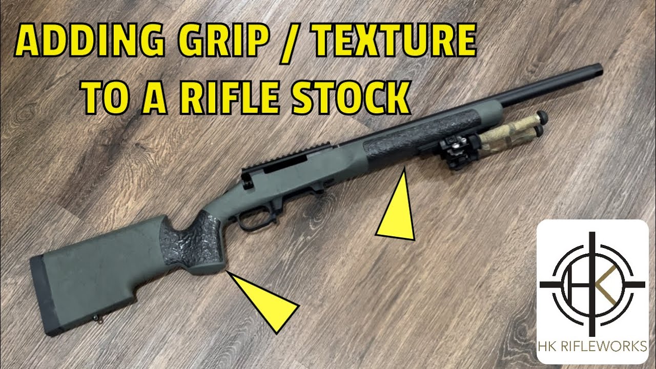 How to Add Grip Texture to a Rifle Stock - YouTube