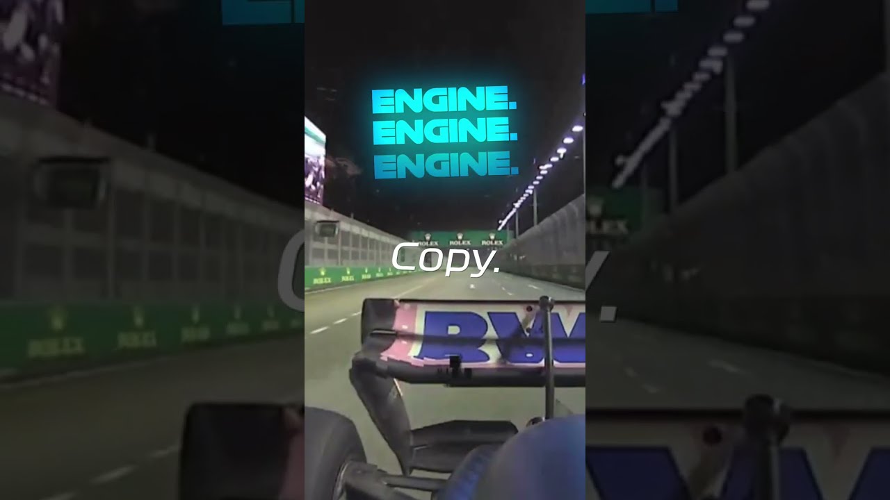 Fernando Alonso's ENGINE FAILURE in the F1 2022 Singapore GP - YouTube