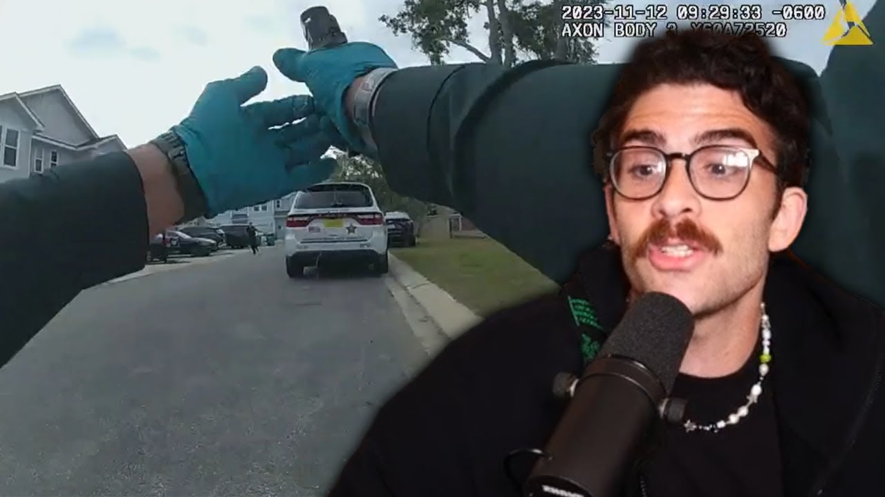 Cop Panics Over Acorn Falling | HasanAbi reacts - YouTube