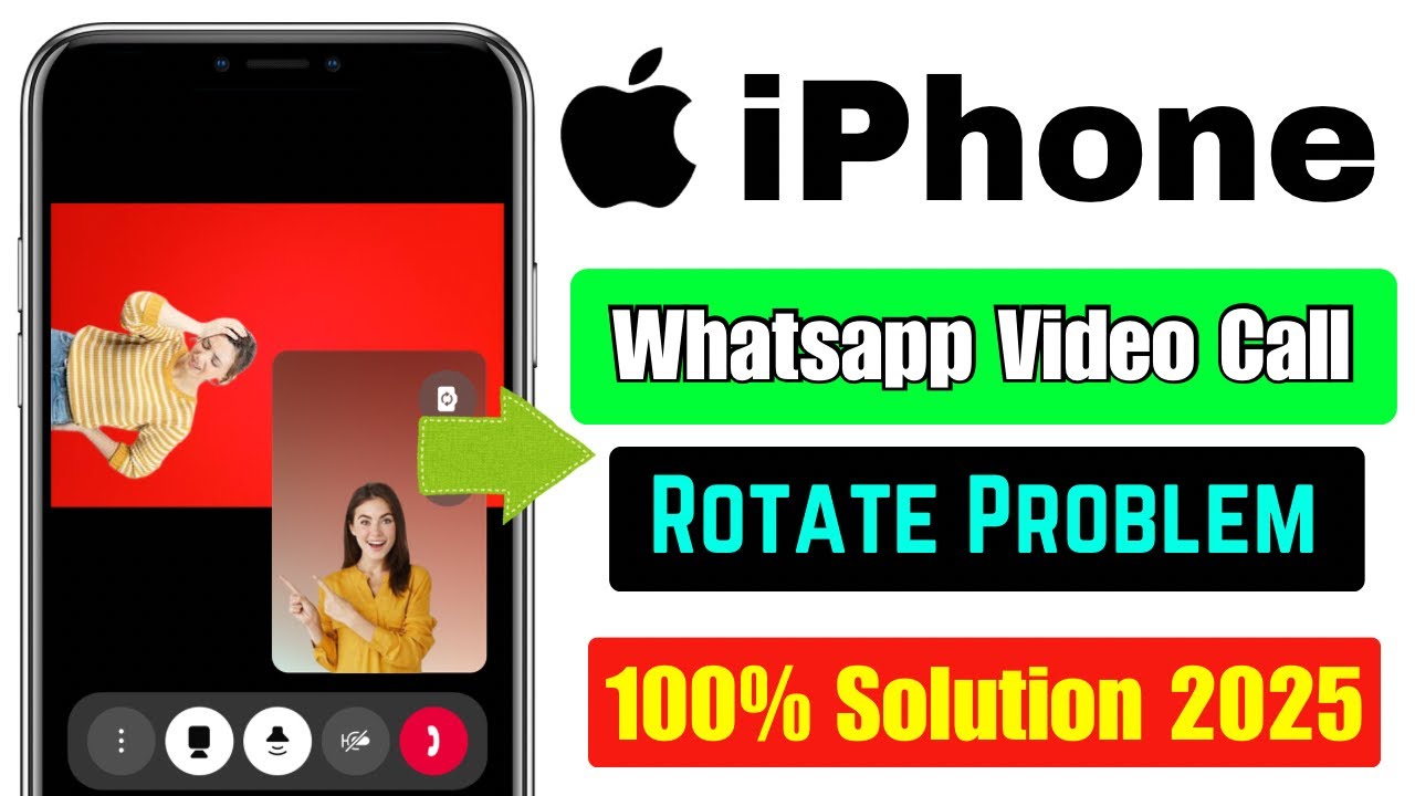 whatsapp video call camera rotate problemiphone | iphone whatsapp video ...