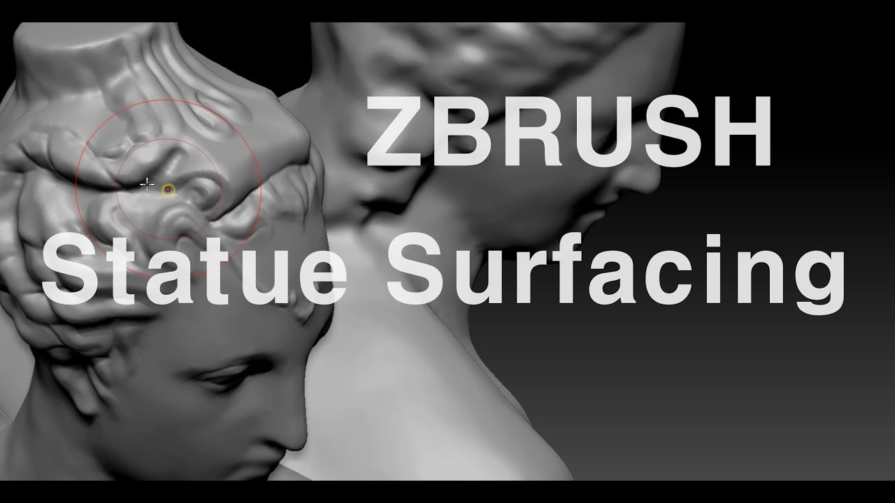 ZBRUSH Statue Surfacing - YouTube