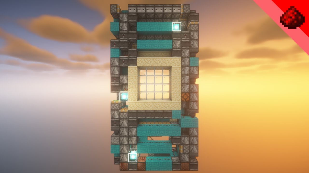 4x4 Glass Piston Door Showcase And Tutorial! (570 Blocks) [Voiced ...