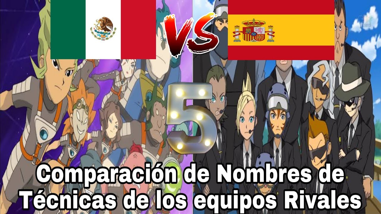Comparación de Doblaje de las técnicas especiales de los Rivales 5 ...