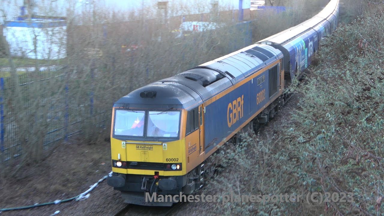 (4K) GBRF Class 60002 Graham Farish 50Th On 6E1O On Biomass Train Seen ...