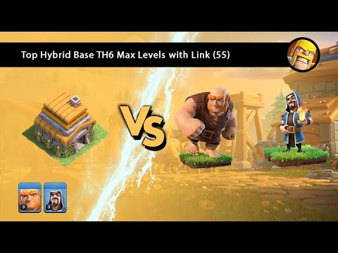 Top Hybrid Base TH6 Max Levels with Link (55) - YouTube