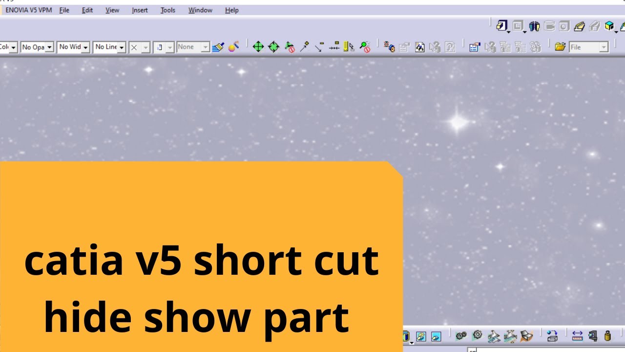 CATIA V5 part hide show short cut | CADD Nest - YouTube