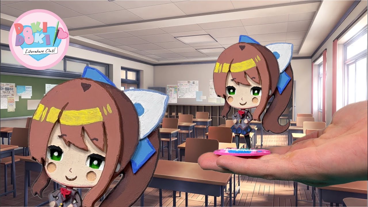 I 3D Printed Monika from Doki Doki Literature Club - YouTube