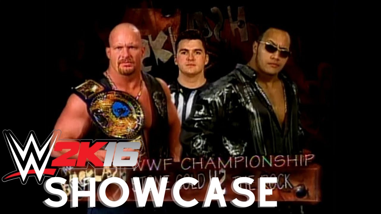 WWE 2K16 Austin 3:16 Showcase - Stone Cold Steve Austin vs The Rock At ...